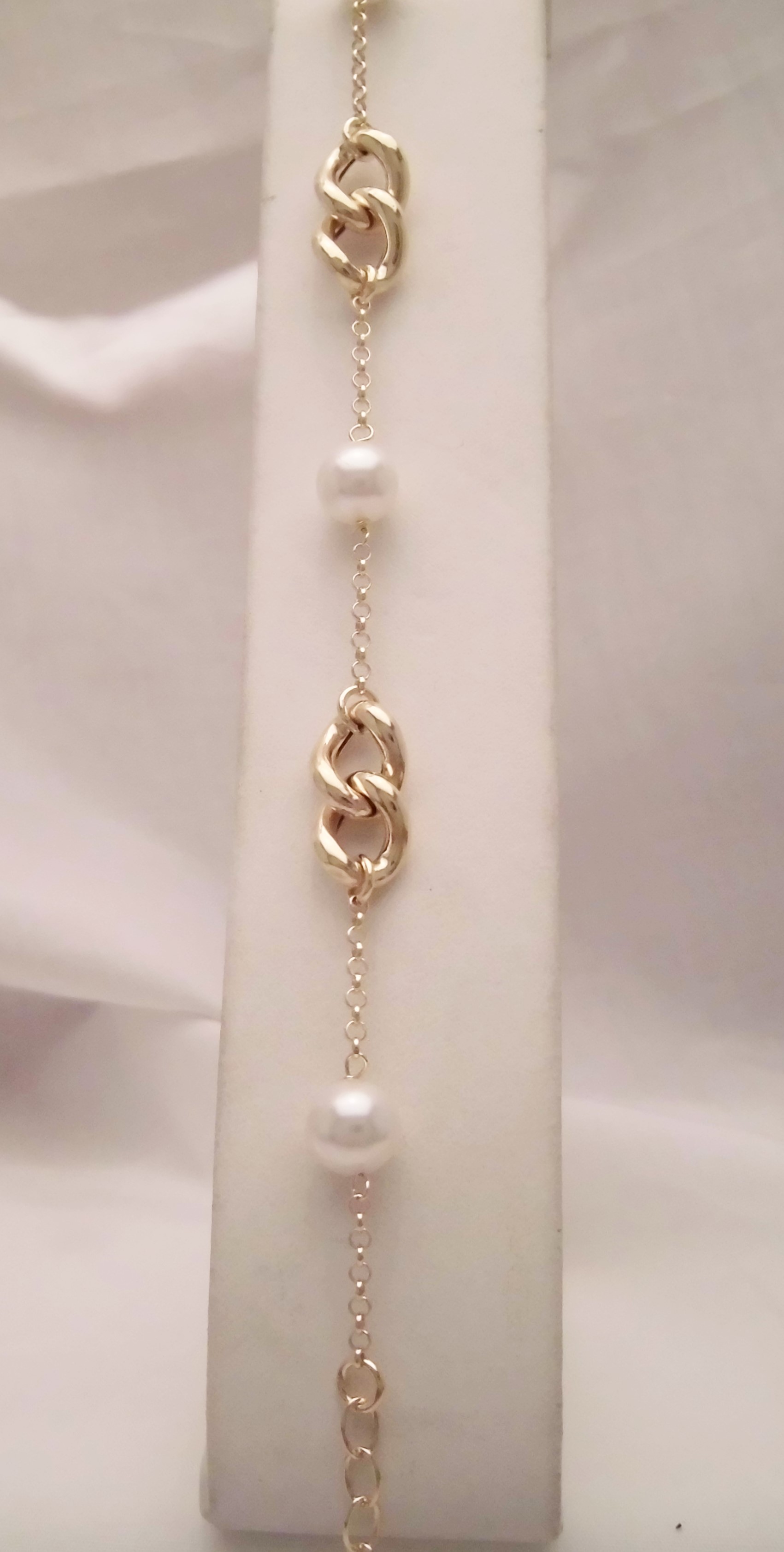 Pulseira prata dourada – Joidouro