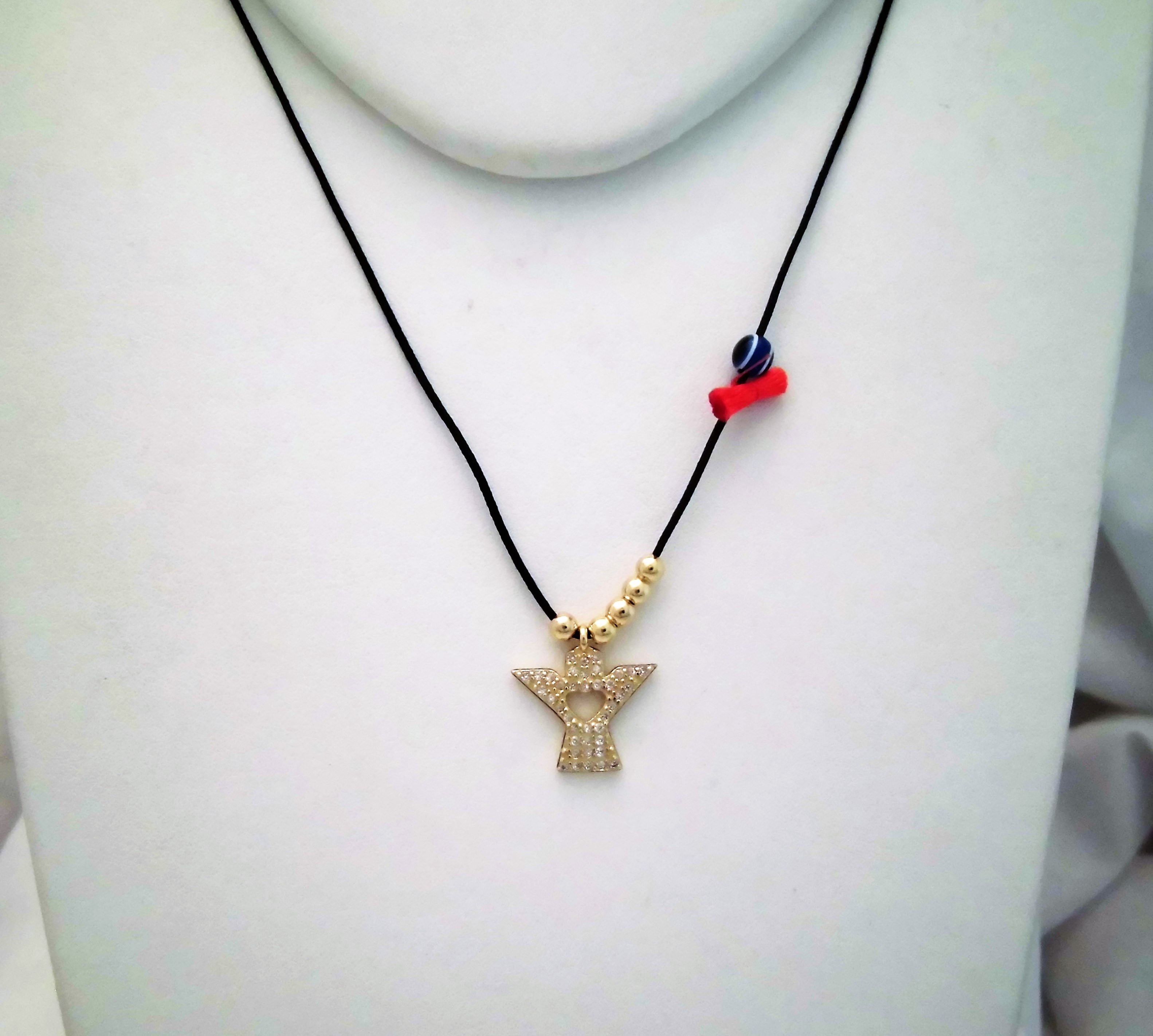 Colar prata dourada “Anjo” – Joidouro